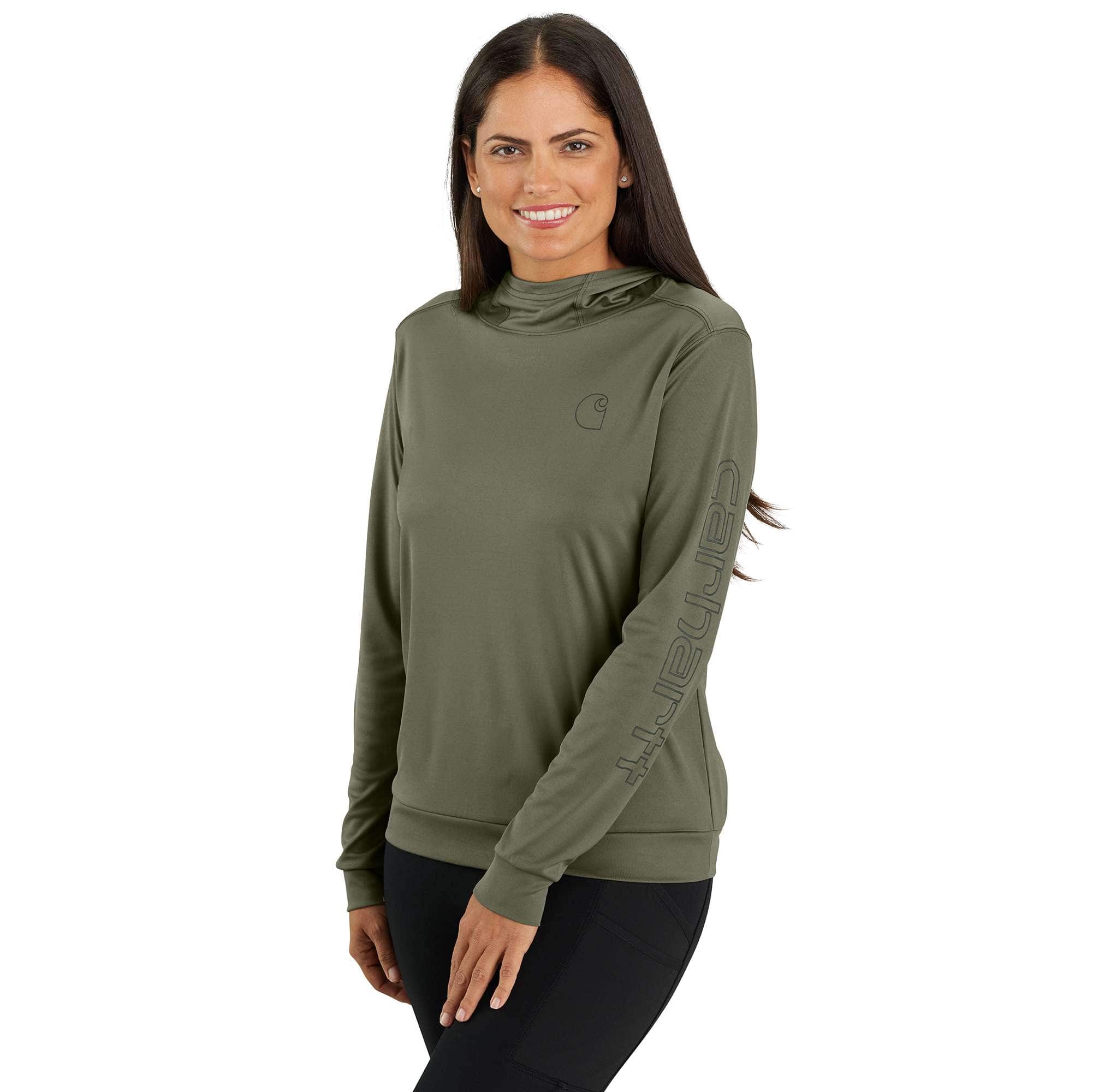 Women's Force Sun Defender™ Relaxed Fit Lightweight Long-Sleeve Hooded ...