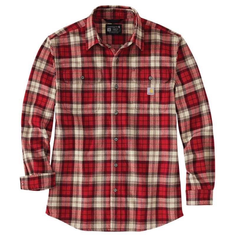 Loose Fit Heavyweight Flannel Long Sleeve Plaid Shirt Reg Carhartt